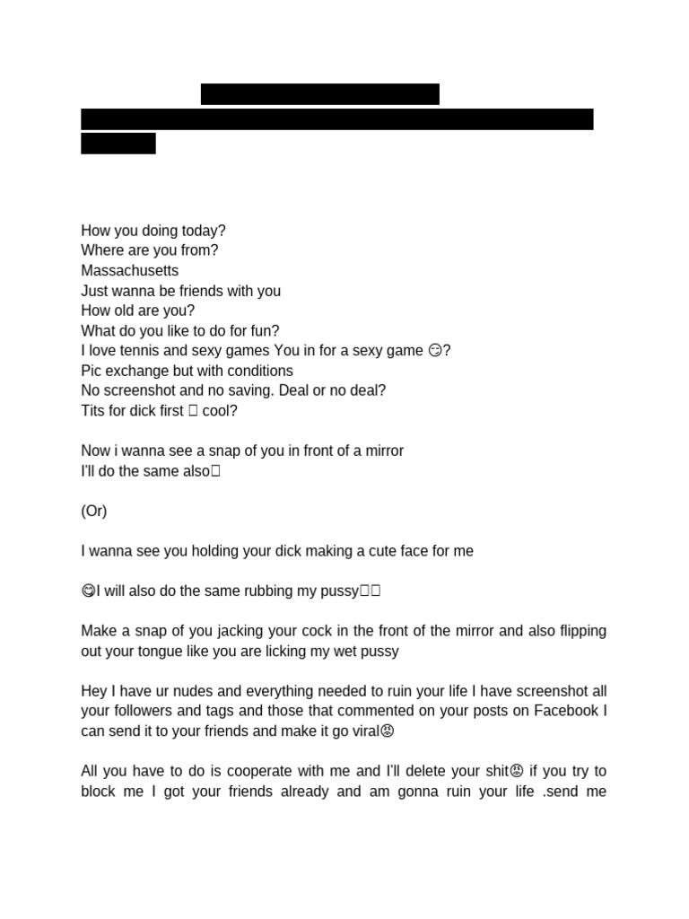 Confam Blackmail | PDF