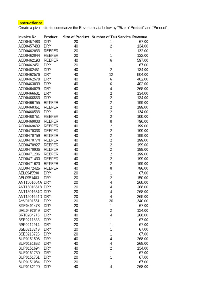 Excel Additional Test - Question | PDF Excel Additional Test - Question | PDF