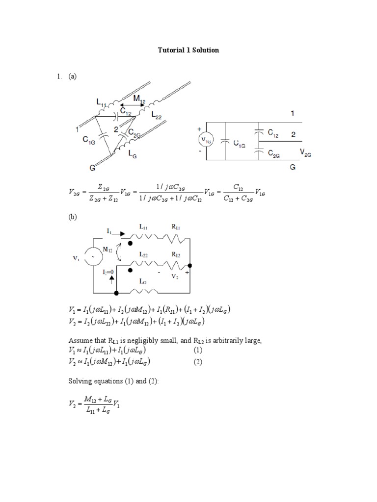 Tutorial 1 Solution | PDF