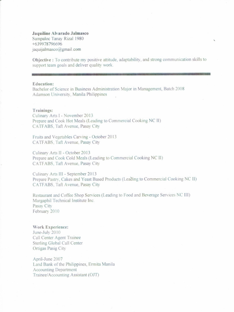 Resume (Updated) Scan | PDF