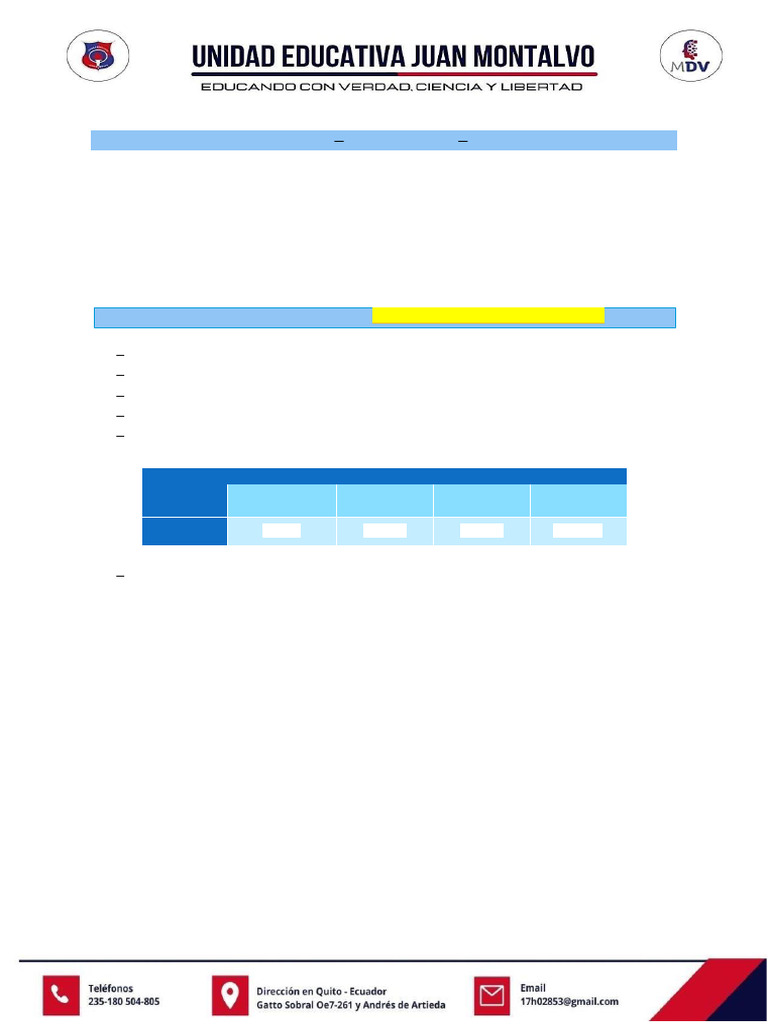 Actividad de Aprendizaje Matemática - 9no EGB - U1-S1-S2 MATE | PDF