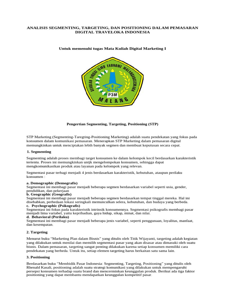 Analisis Segmenting 2 | PDF
