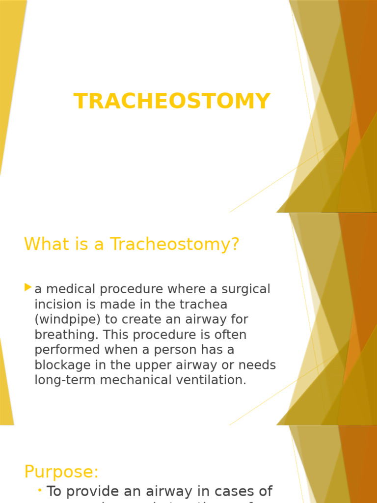 Tracheostomy | PDF