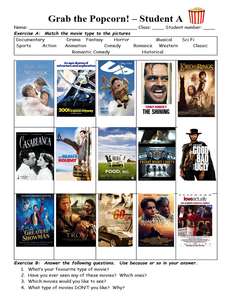 Speaking Activity Movies | PDF