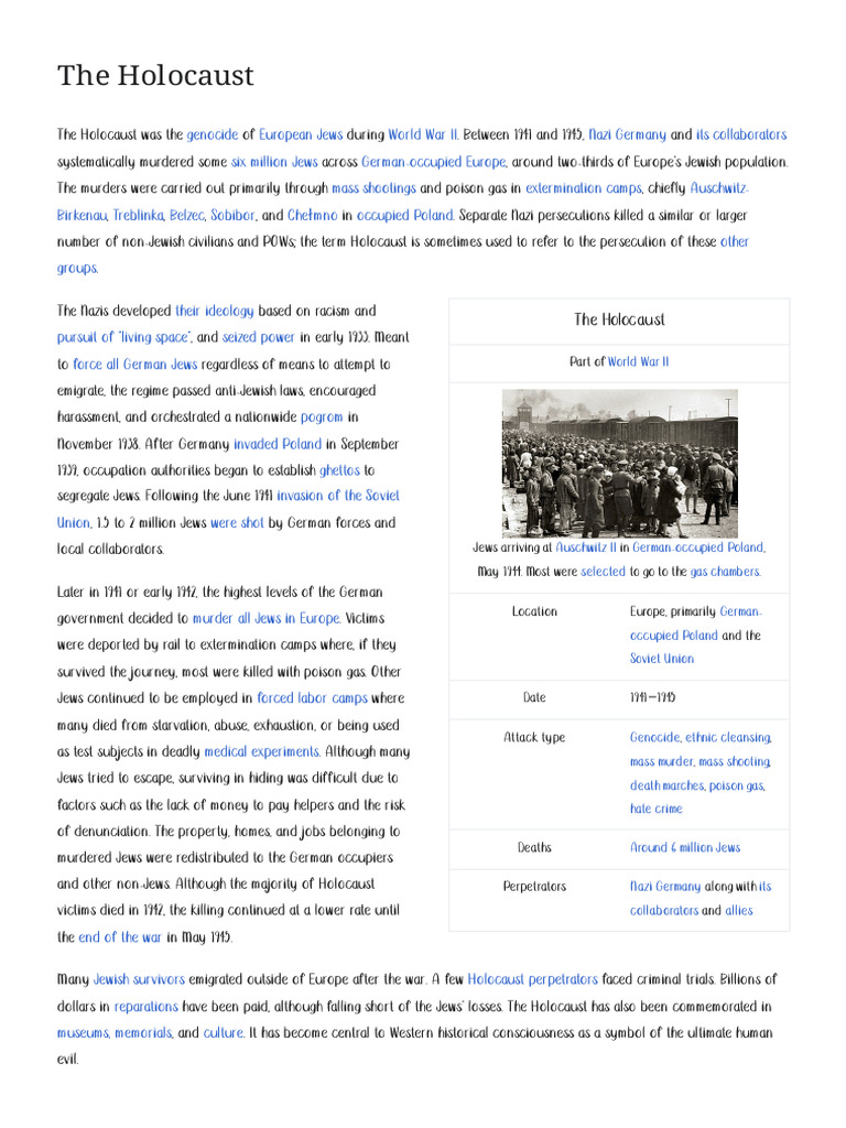 The Holocaust | PDF