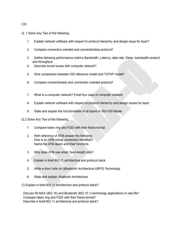 CN Pyq Answers | PDF