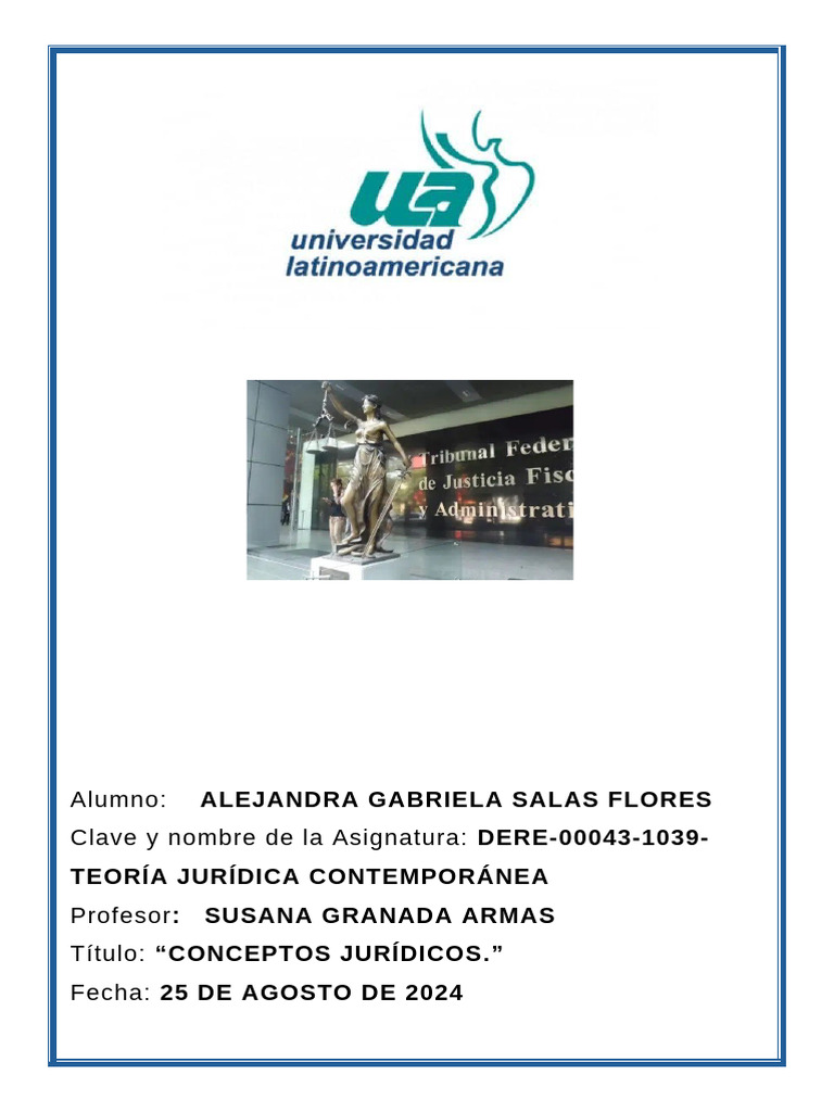 AlejandraGabrielaSalasFlores TEORIAJURIDICA ENTREGABLE2 | PDF