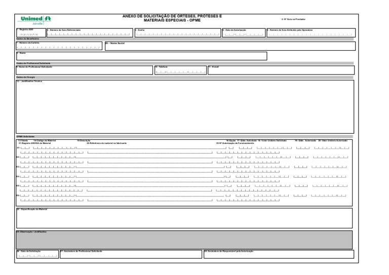 Solicitação OPME | PDF
