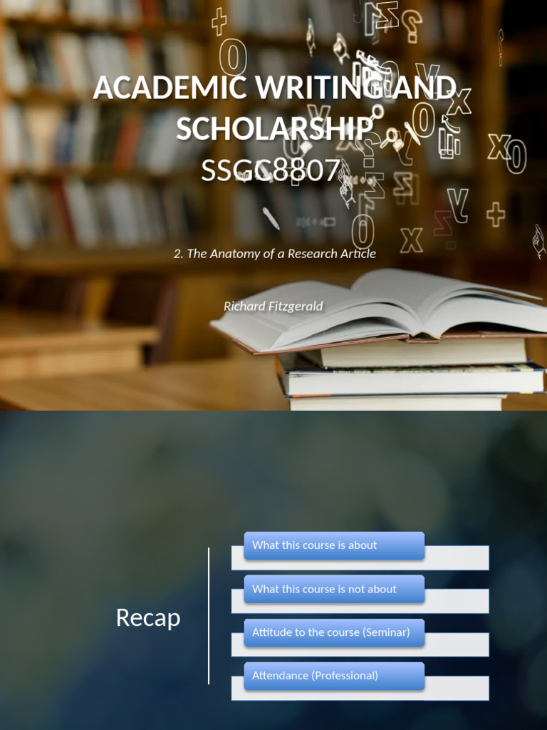 2024 Week 2 Anatomy of A Research Article - 2 | PDF