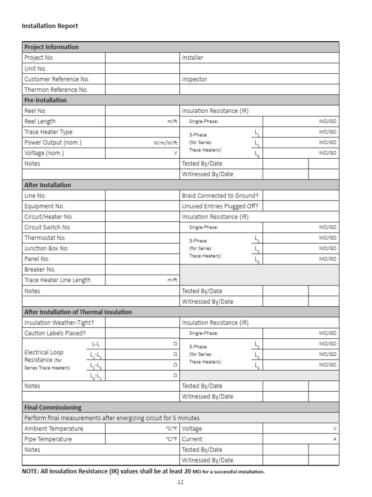 Vendor Form Installation Report | PDF