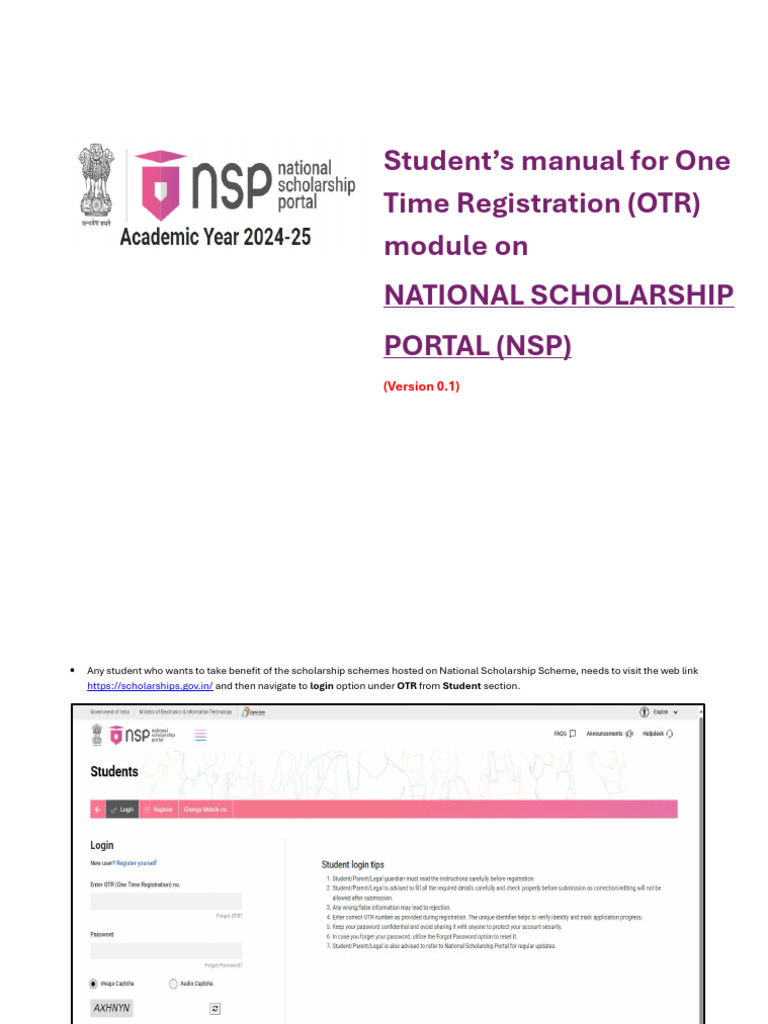 OTR Module - User Manual | PDF