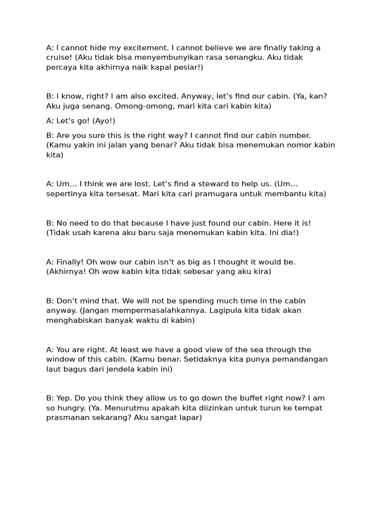 Dialog English Maritim | PDF