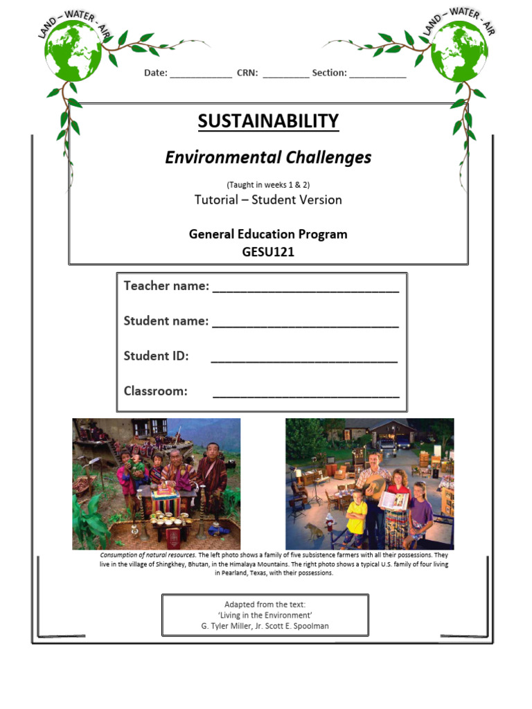 1 Environmental Challenges - Student | PDF