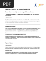 Safeguarding - Signs of Abuse Staff Poster | PDF | Child Abuse | Social ...