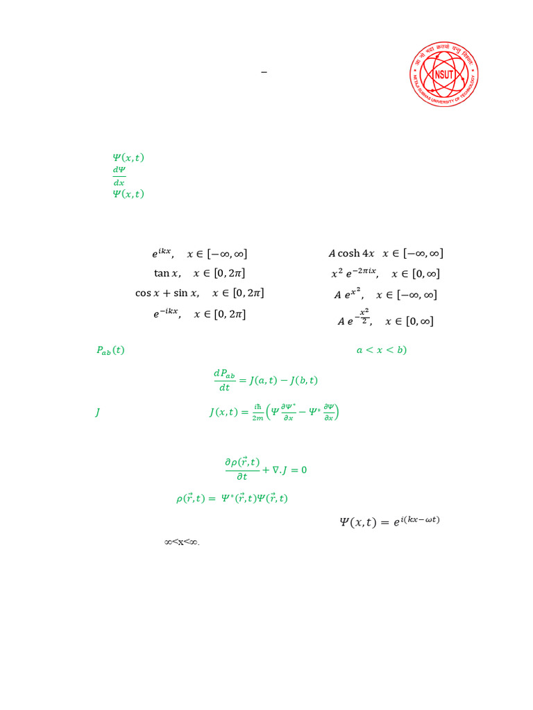 1 Tutorial Sheet 1 QM-I | PDF