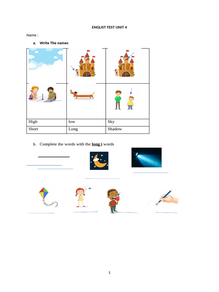 ENGLIST TEST UNIT 4 | PDF