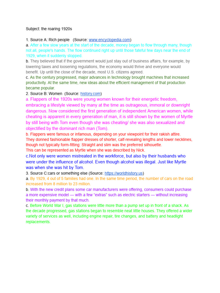 The Great Gatsby Presentation | PDF