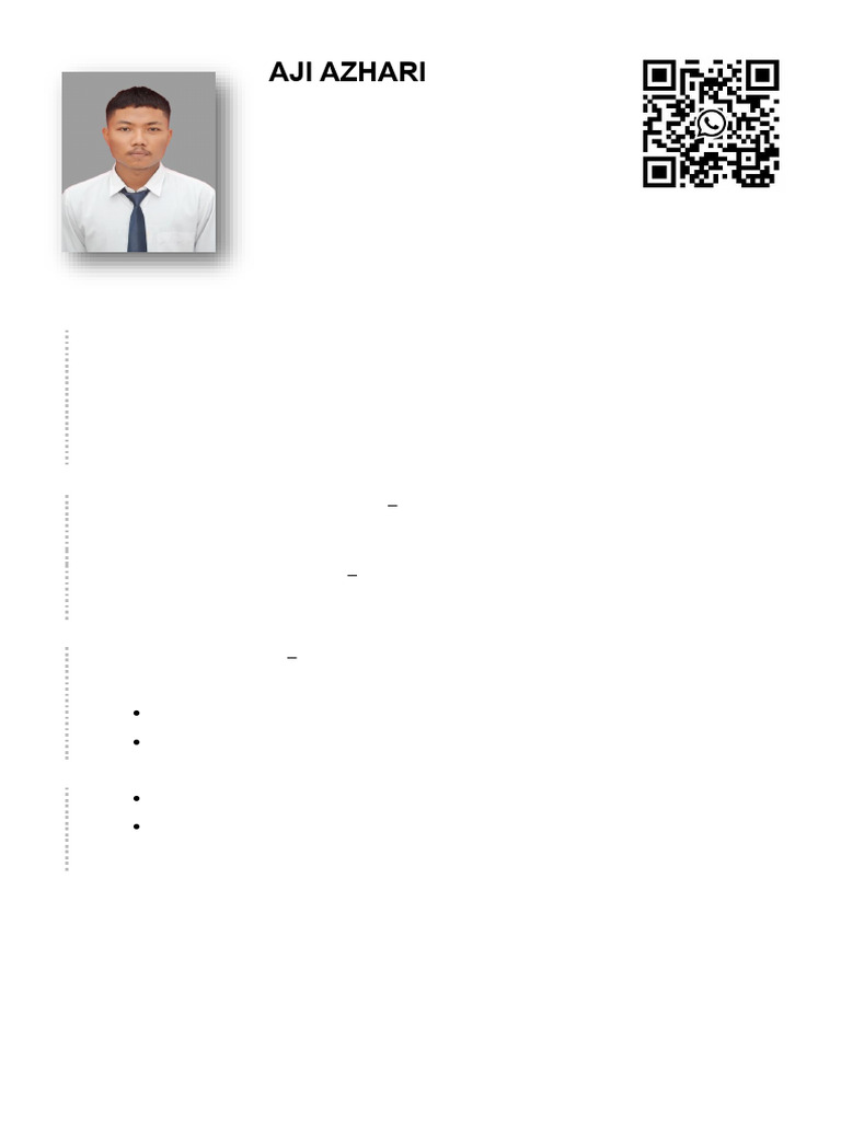 CV - Aji Ajhari 1 | PDF