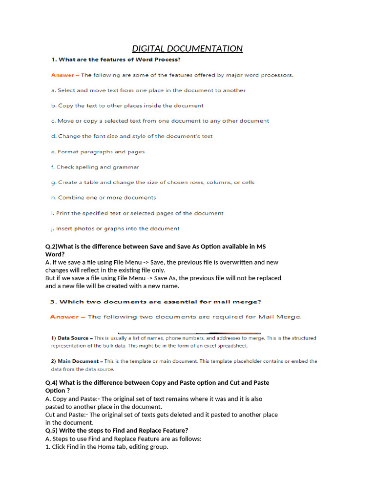 Digital Documentation | PDF
