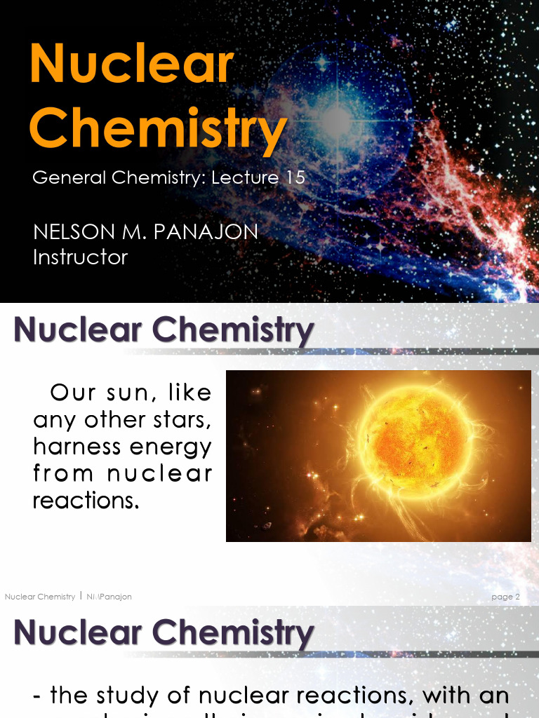 Nuclear Chemistry | PDF