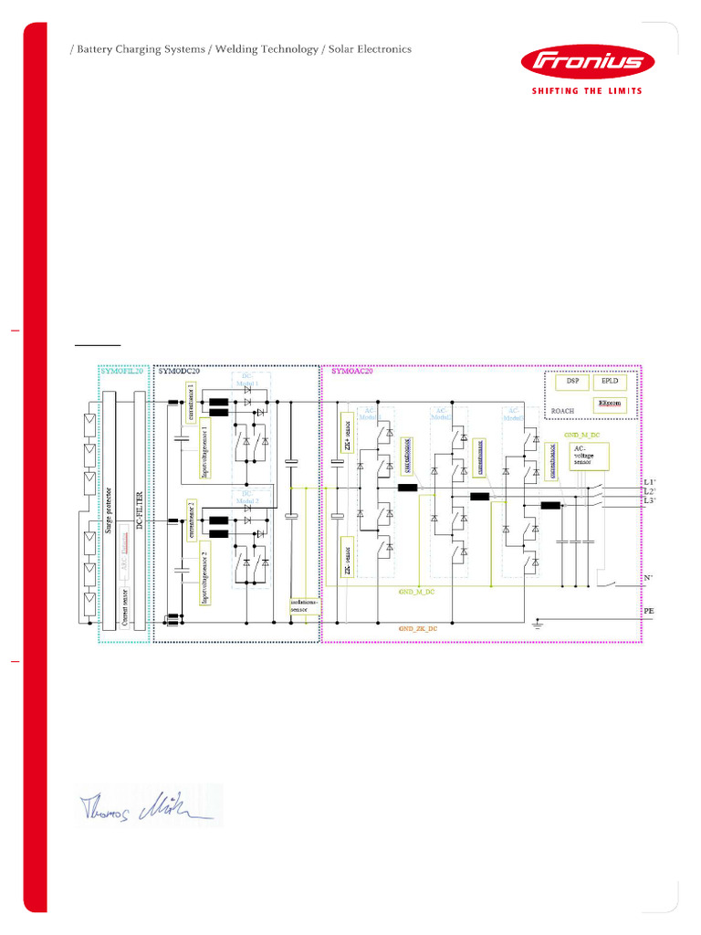 SE CER Fronius Symo Neutral To DC Input Internal Connection Topology en | PDF