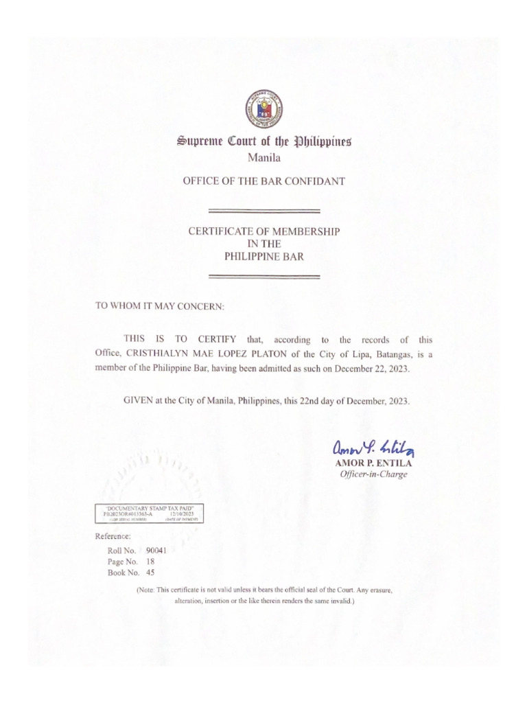 Supreme Court of The Philippines | PDF