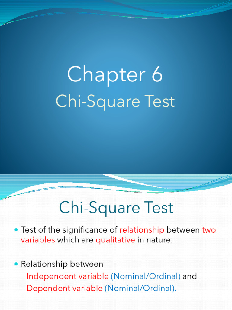 Chi-Square Test | PDF