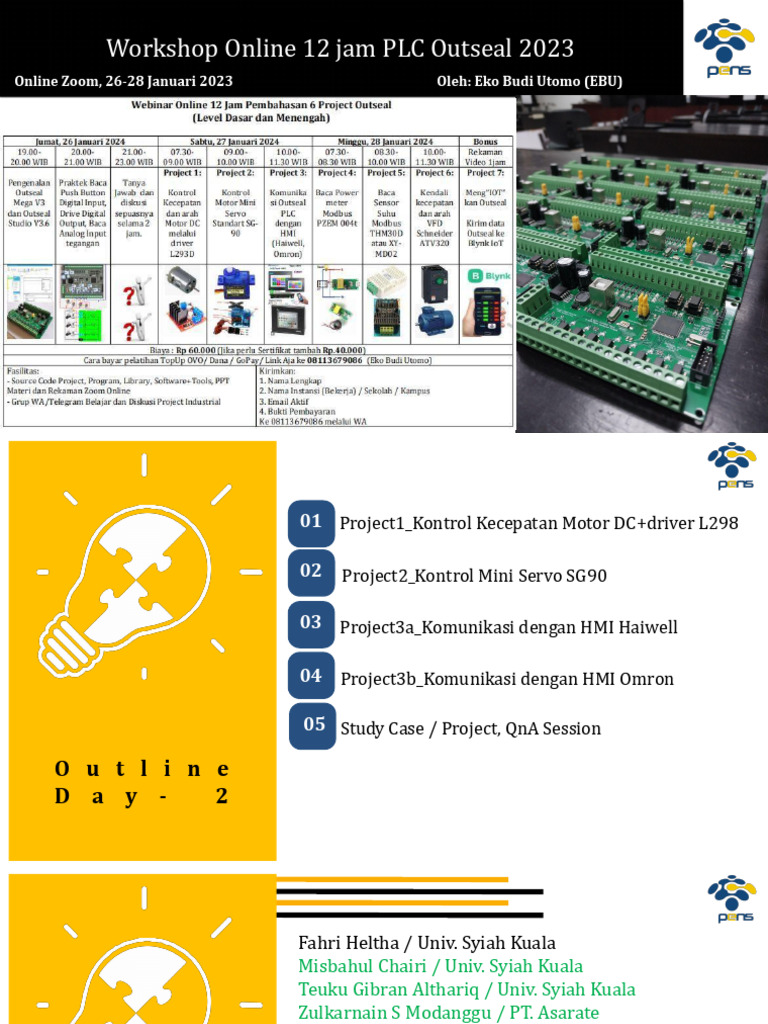 PLC Outseal - 27012024 - Day2 | PDF
