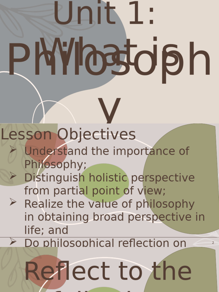 LESSON 1 What Is Philosophy | PDF