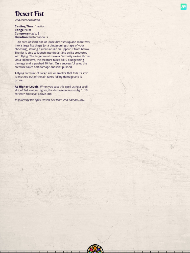 Desert Fist _ GM Binder | PDF