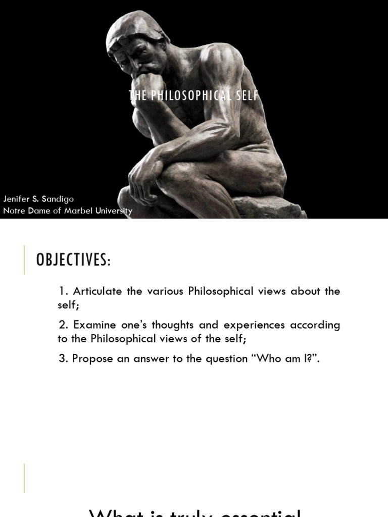 1 Philosophical Self | PDF