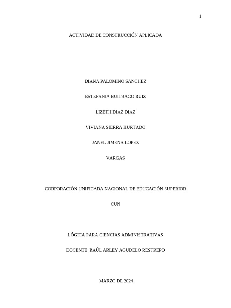 Aca 1 - Logica - Educaciones | PDF