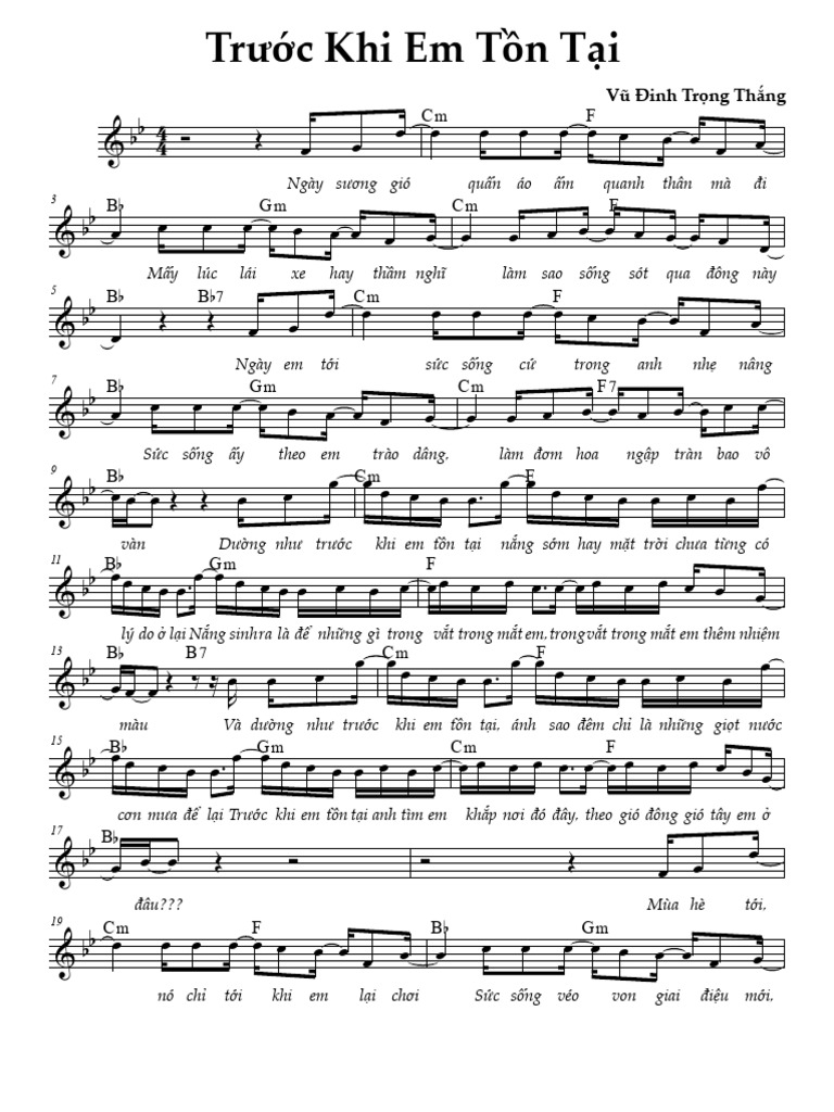 Truoc Khi em Ton Tai | PDF