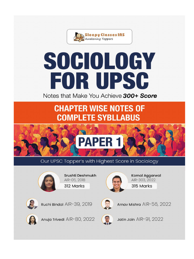 Sociology Paper 1 Complete Lyst1723529399236 | PDF