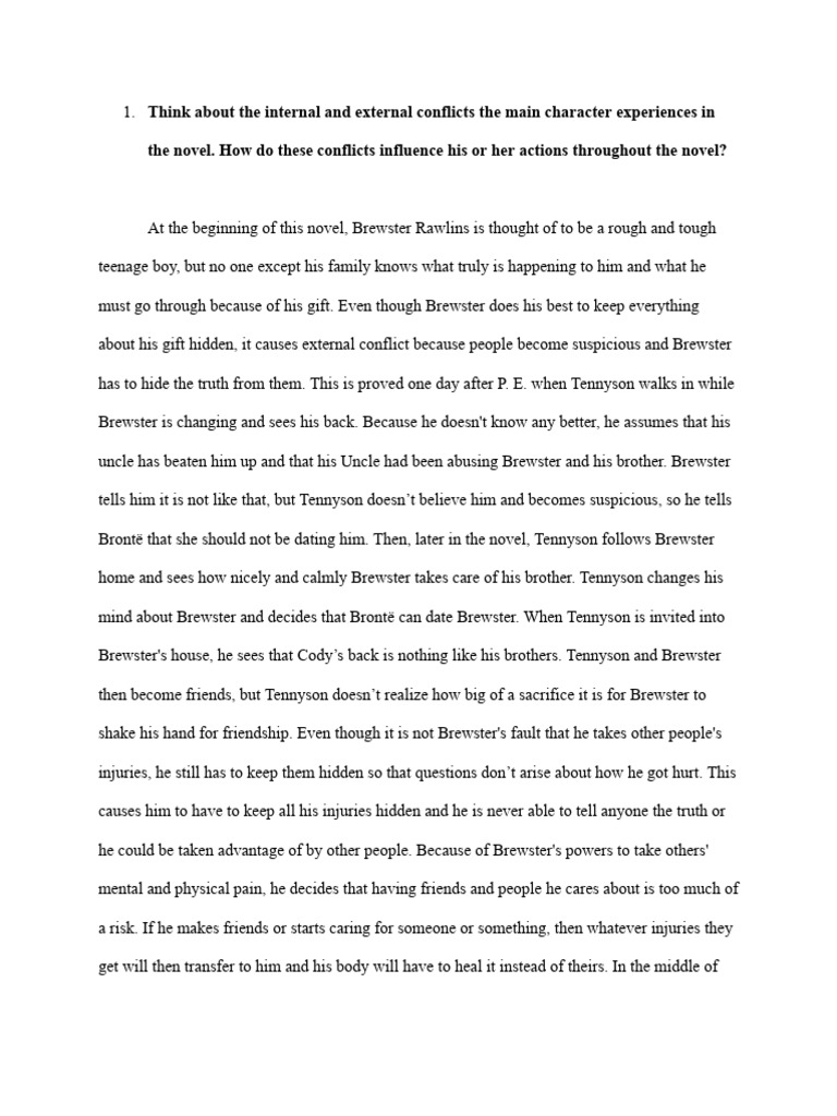 8th Grade Summer Reading Response | PDF