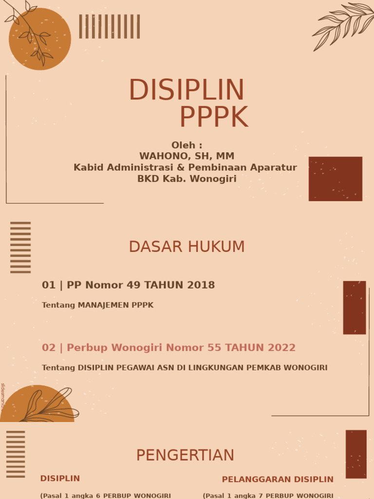 Disiplin PPPK | PDF