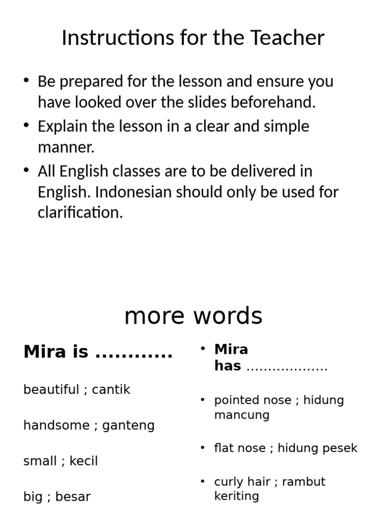 DESCRIBING PEOPLE Module 2 | PDF