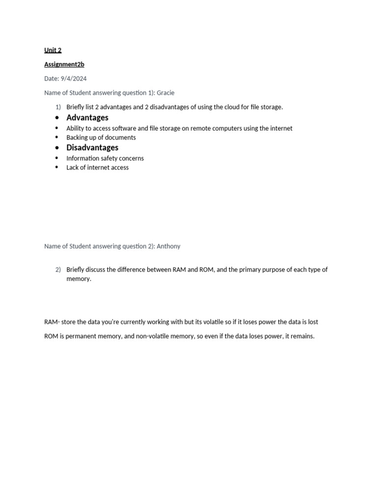 Unit2 Assignment2b Template | PDF