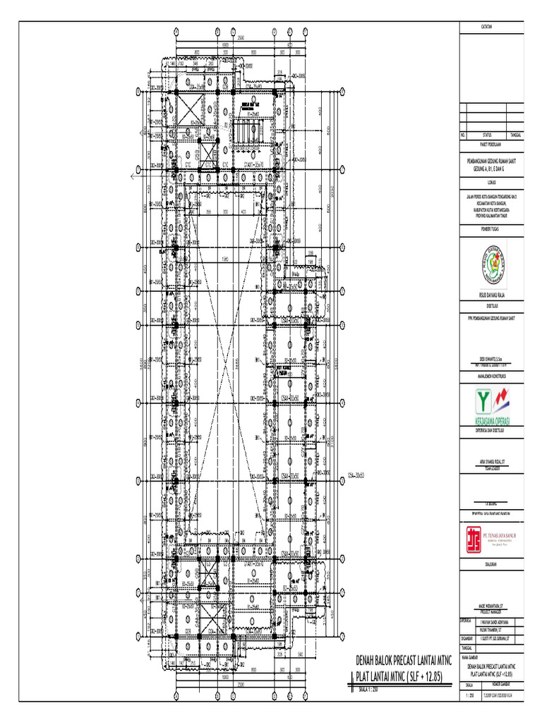 Plat Lantai Atap Gedung G | PDF