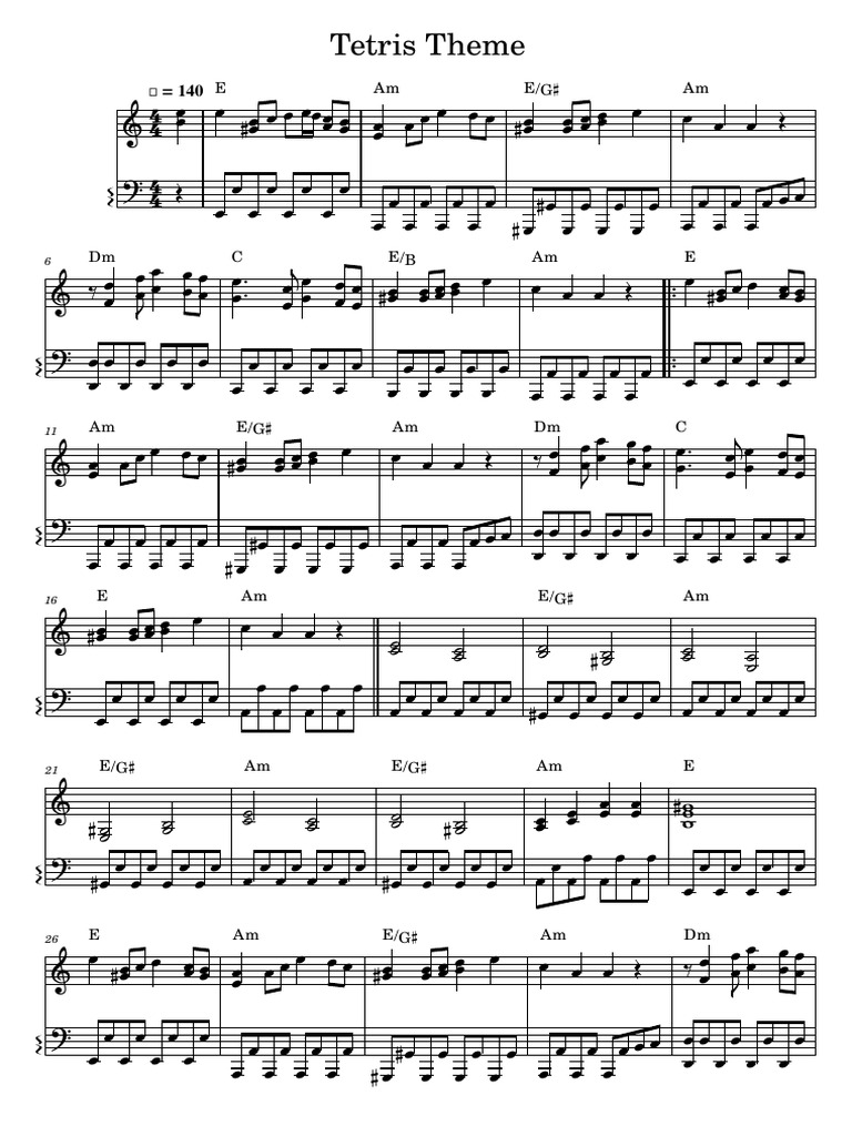 Tetris Theme | PDF