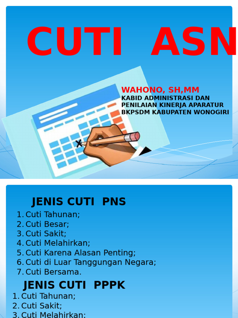 Materi CUTI - ASN | PDF