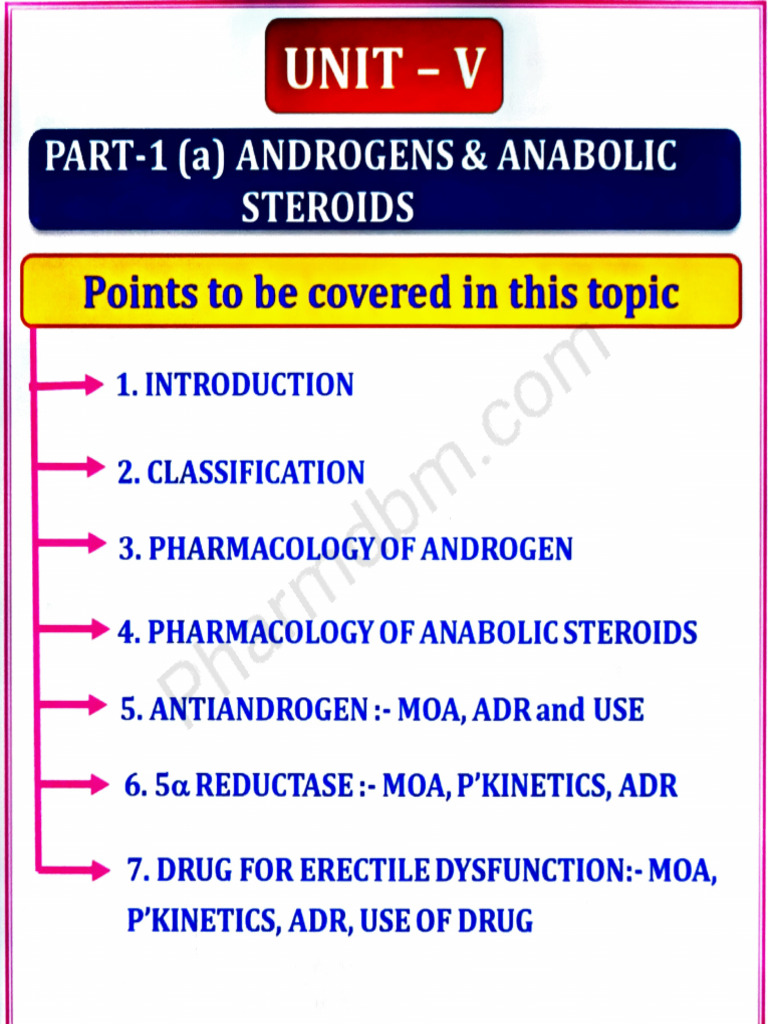 Pharmacology Unit 5 | PDF