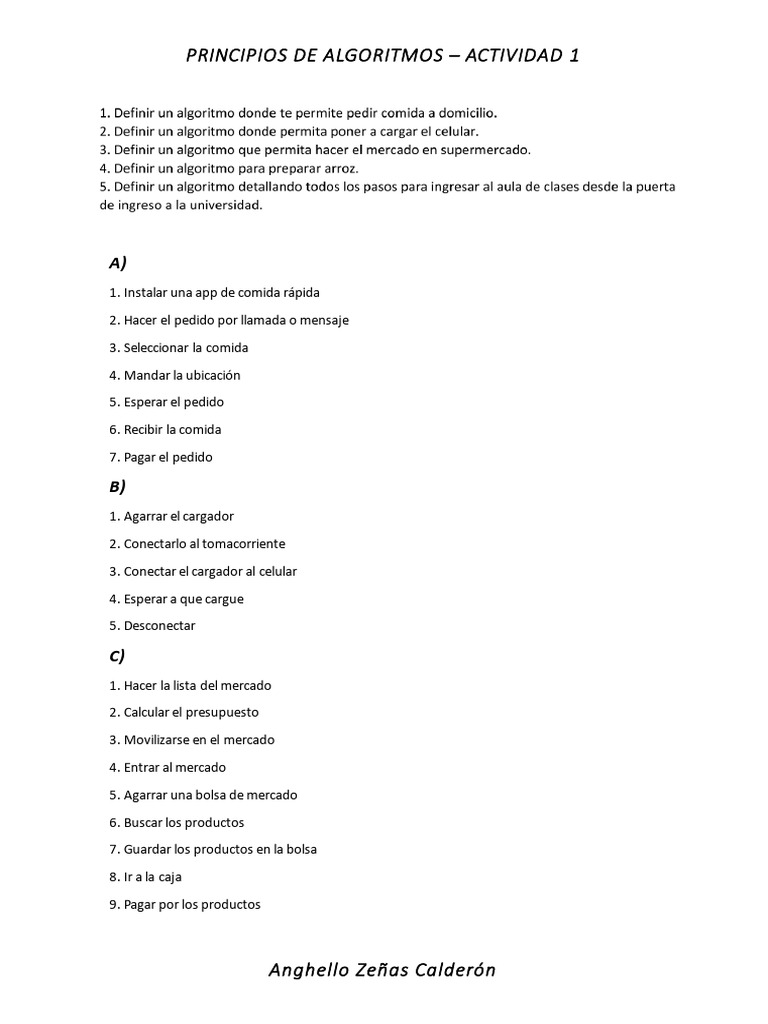 Actividad Formativa N°1 - Algoritmos | PDF | Negocios | Hogar, jardinería y bricolaje