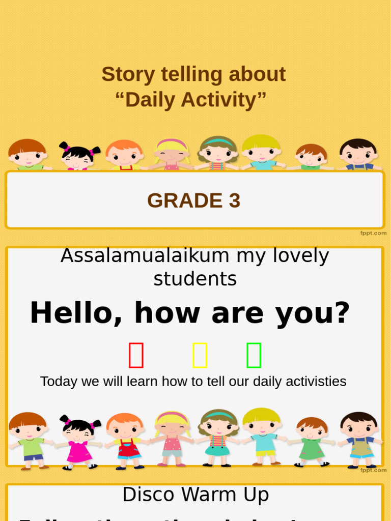 Grade 3 - TELLING DAILY ACTIVITY | PDF