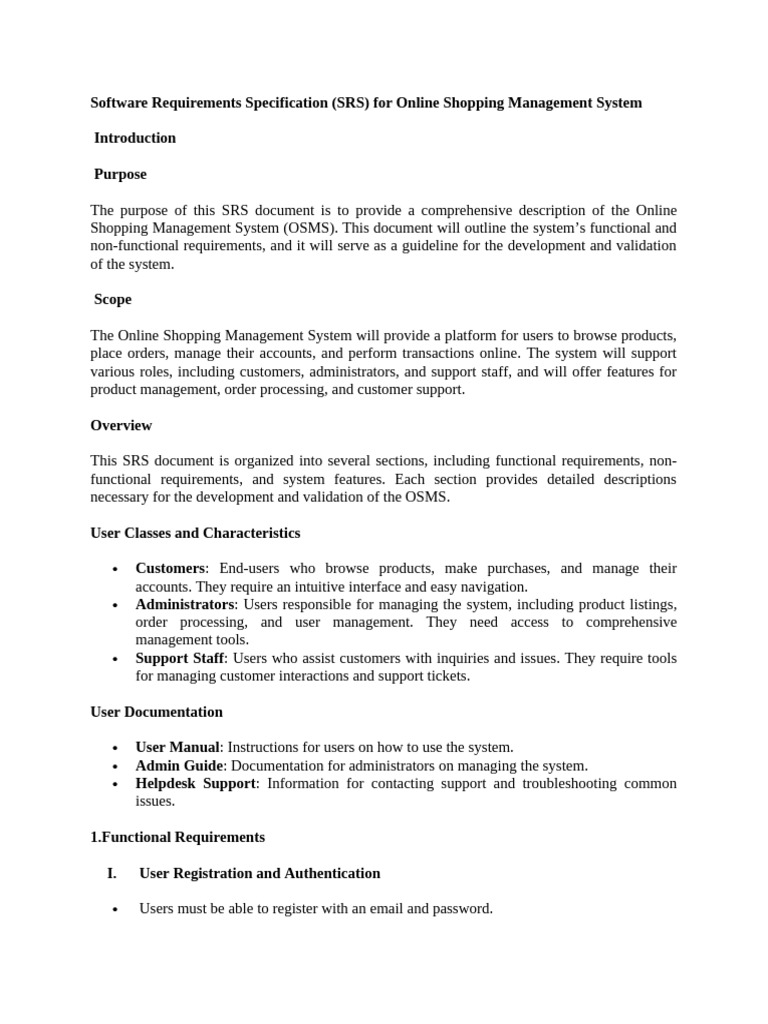 Software Requirements Specification | PDF | World Wide Web | Computers