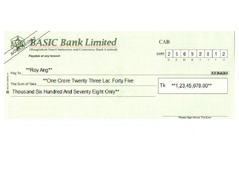 Basic Bank CHK | PDF