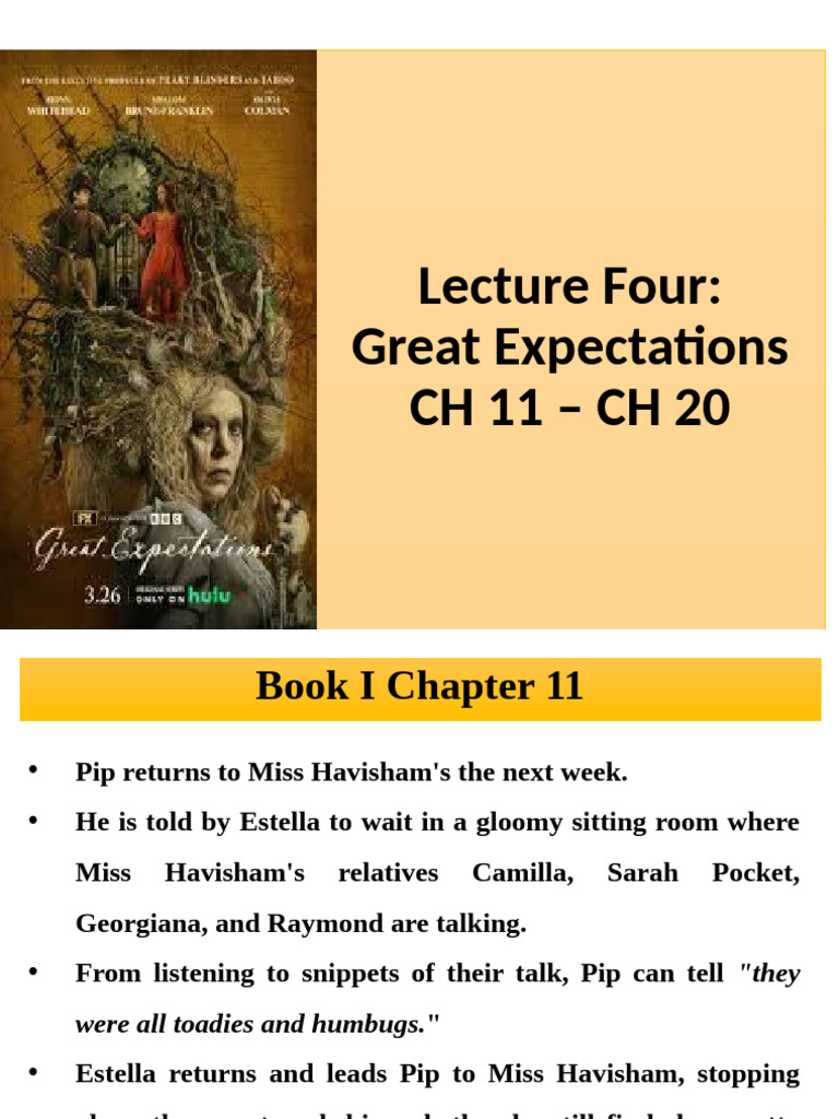 Lecture Four Great ExpectationsCH 11 - CH 15 | PDF | Great Expectations ...