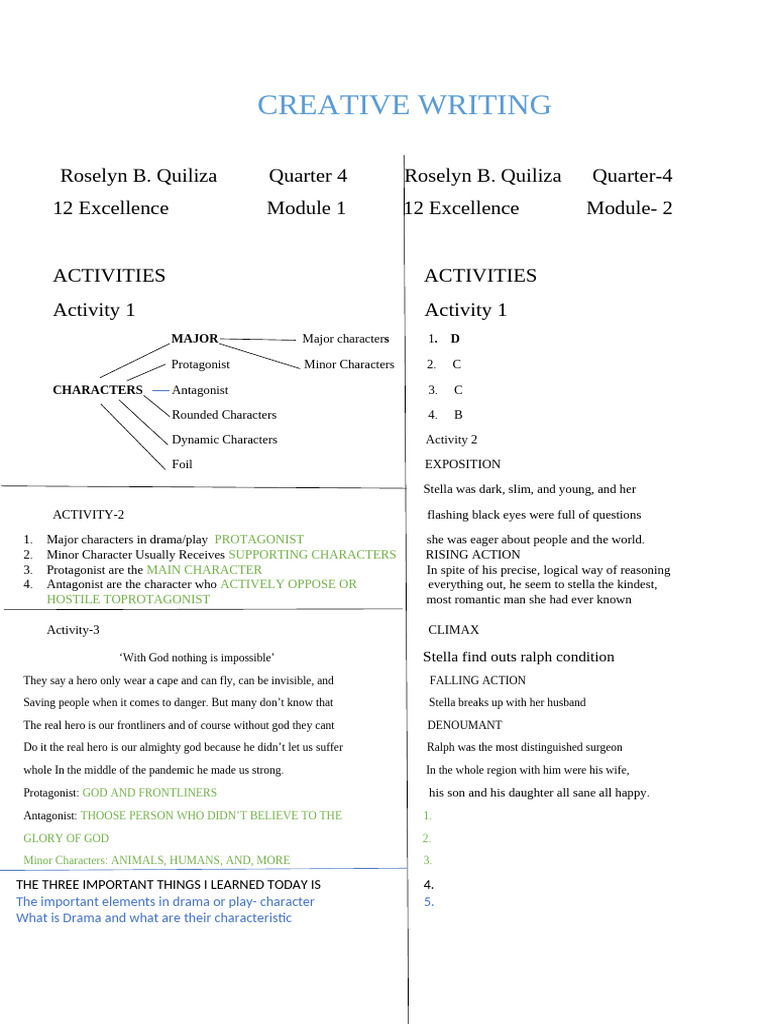 CREATIVE WRITING | PDF