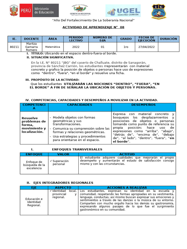 ACTIVIDAD N° 8 | PDF