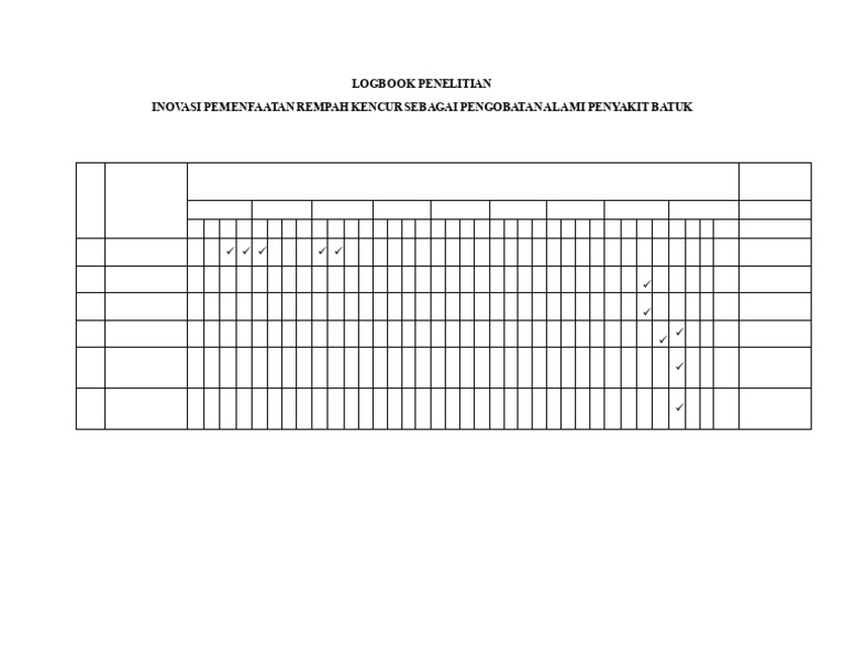 PDF New Logbook Penelitian 2024 | PDF
